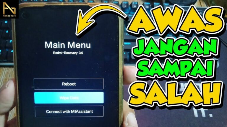 Cara Keluar dari Main Menu Redmi Recovery 3.0 Tanpa Kehilangan Data!!